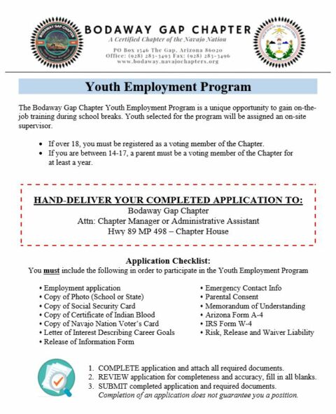 Chapter Summer Youth Program | Bodaway/Gap